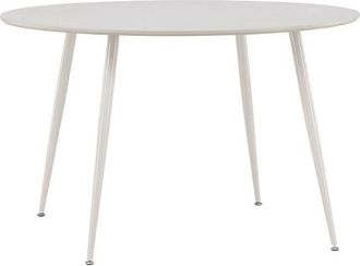 ebuy24 Plaza Esstisch Ø120 cm beige