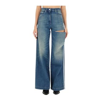 Peter Do Weit geschnittene Jeans mit Cutout-Detail - - Jeans - Damen - Blau - W24