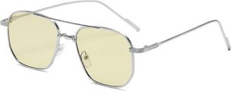 Generic Lunettes de soleil en m&eacute;tal for hommes et femmes, tendance, for la conduite quotidienne, Photo(Green)