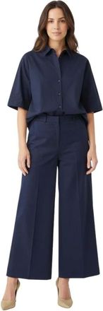 Manila Grace Femme, Blouses et Chemises, Bleu, Taille: 36 FR Camicia Over Notte