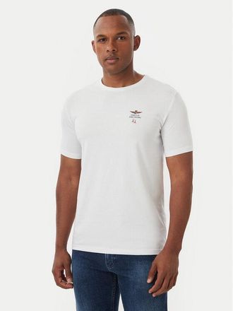 Aeronautica Aeronautica Militare T-Shirt Girocollo AM1UTI005 Wei&szlig; Regular Fit