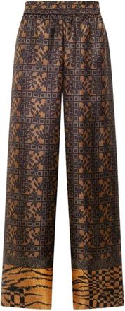 Pierre-Louis Mascia Femme, Pantalons, Brun, Taille: 40 FR Aloe Palazzo Pantalons