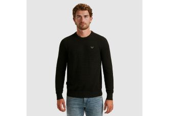 PME Legend Rundhalspullover mit Logo Stickerei