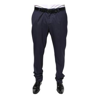 Dolce & Gabbana Blaue Skinny Formelle Anzughose - - Trousers - Herren - Blau - 2XL