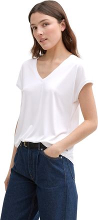 Tom Tailor Damen 1047121 T-Shirt, 20000-White, XS