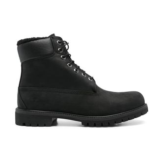 Timberland Homme, Chaussures, Noir, Taille: 43 EU Bottes en Daim Noires &agrave; Lacets