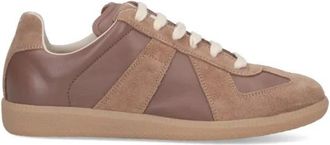 Maison Margiela Low-Top Sneaker - Low-Top Sneakers With Calf Leather - Gr. 36,5 (EU) - in Beige - f&uuml;r Damen