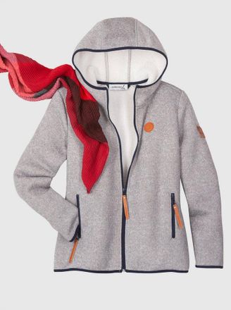 Witt Fleecejacke Strickfleece-Jacke Langarm Jersey