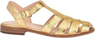 AGL Agl, Femme, Chaussures, Jaune, Taille: 36 EU Sandales Plates