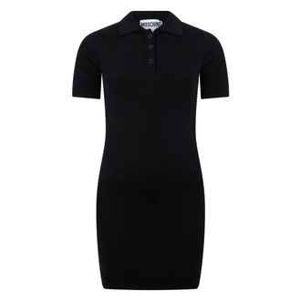 Moschino Kurzes Poloshirt-Kleid - - Dresses - Damen - Schwarzk - XS