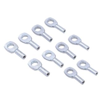 F Fityle 10 St&uuml;ck Stahldrahtseil &Ouml;sen Fitnessger&auml;t Kabel Ersatz &Uuml;bungsger&auml;t Terminal Stecker Aufs&auml;tze f&uuml;r 2mm Drahtseil, 6MM