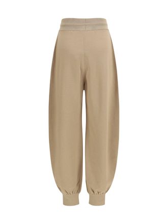 Loro Piana Womens Cashmere Sweatpants Mersey Caf&eacute; Au Lait (capra Hircus) Trousers