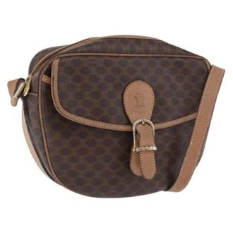 Celine Sac bandouli&egrave;re vintage en toile Pre-owned - Femme - Pre-owned - Brun - Taille: ONE Size