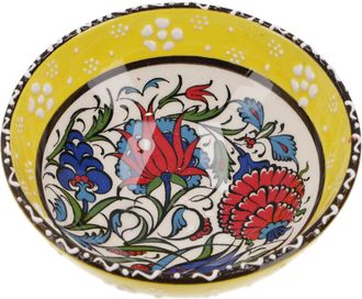 Guru Shop 1 Stk. Orientalische Keramiksch&uuml;ssel, Schale, Dekoschale, Handbemalt - &Oslash; 12 cm/Modell 31