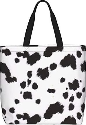 Generic Sac De Courses Motif Imprim&eacute; Dalmatien Sac Tissu Avec Poign&eacute;es Personnaliser Sacs &Agrave; Main, Pour Voyage, Femmes, &Eacute;cole, Burea