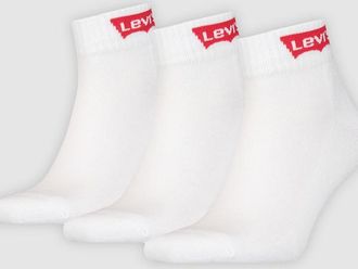 Levi's Mid Cut Batwing Socken - 3er-Pack - Herren - Wei&szlig; / Wei&szlig;