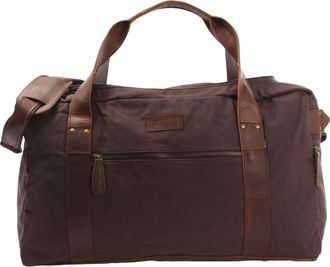 Leconi Reisetasche für Damen + Herren Canvas Handgepäck Leder Sporttasche Unisex groß Weekender für Reise, Urlaub und Kurztrip Wochenendtasche 55x30x21cm Mok