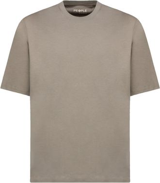 People of Shibuya Ultra-Leichtes Baumwoll-T-Shirt Pm444 870 - - Tops - Herren - Gr&uuml;n - XL