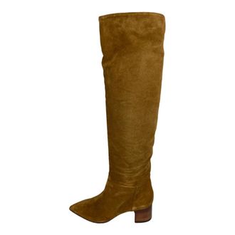 Lorena Paggi 32507 Velours Overknee-Stiefel - - Shoes - Damen - Braun - 39 EU