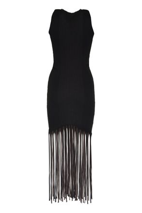 Bottega Veneta Womens Jersey Top Cut-Out Shoulders Black Bark Cotton Blouses Shirt