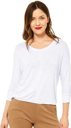 Street One Damen Summer Ellen T-Shirt, White, 44