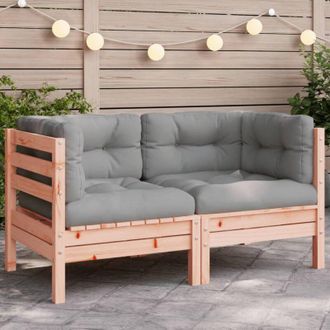 vidaXL Canap&eacute; dangle de jardin avec coussins bois massif douglas vidaXL