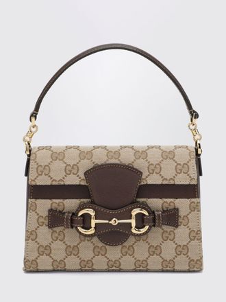 Gucci Mini sac &agrave; main Horsebit Duomo en jacquard GG et cuir