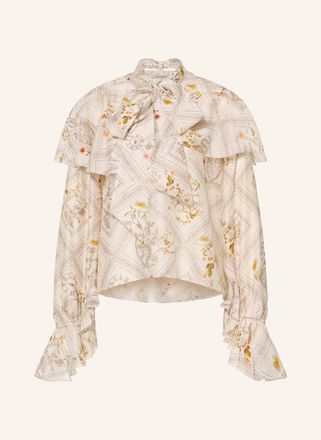 AllSaints Allsaints Blusenshirt Heba Mit Volants Und Abnehmbarer Schluppe weiss