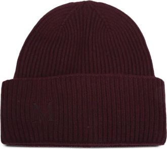 Max Mara bonnet c&ocirc;tel&eacute; &agrave; logo - Rouge