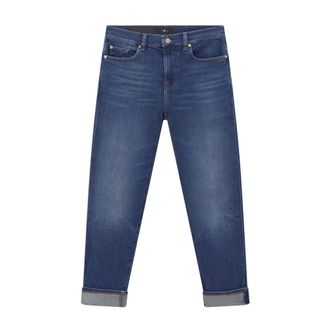 7 For All Mankind Femme, Jeans, Bleu, Taille: W28 Jeans slim
