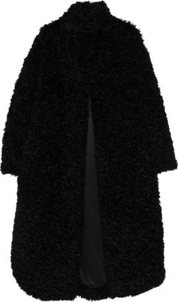 Frankie Shop manteau droit &agrave; simple boutonnage - Noir