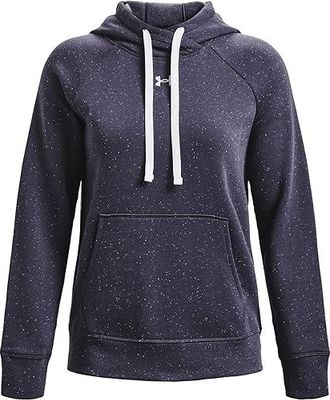 Under Armour Sweat &agrave; Capuche Rival en Polaire pour Femme, (558) Acier tremp&eacute; / / Blanc, Small