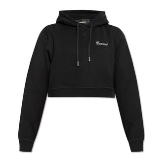 Dsquared2 Hoodie mit Logo - - Sweatshirts & Hoodies - Damen - Schwarzk - S