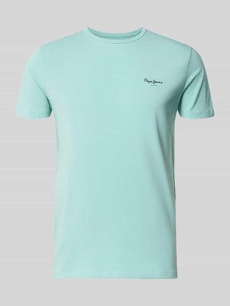 Pepe Jeans London Slim Fit T-Shirt aus Baumwoll-Mix Modell ORIGINAL BASIC 3N