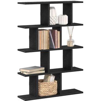 vidaXL vidaXL &Eacute;tag&egrave;re cube murale 12 compartiments noir bois ding&eacute;nierie