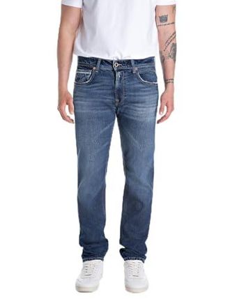 Replay Grover Original Jeans, Bleu fonc&eacute; (007), 32W x 32L Hommes