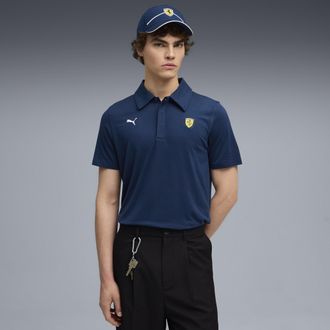 Puma Polo CLOUDSPUN Sportswear Scuderia Ferrari Homme, V&ecirc;tements, Bleu, XXL