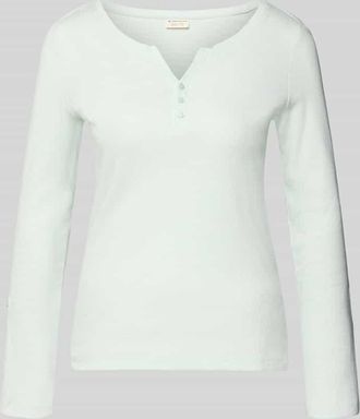 Tom Tailor Regular Fit Langarmshirt aus Baumwoll-Mix