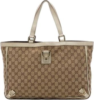 Gucci Pre-owned Abbey D-Ring Tote Bag - - Pre-owned - Damen - Beige - ONE SIZE