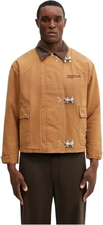 Neighborhood Fireman Jacket - Homme - Vestes - Brun - Taille: XL