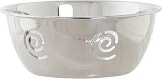 DKD Home Decor Brotkorb, Edelstahl, 15,5 x 15,5 x 6 cm