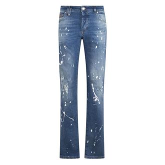 Philipp Plein 5-Pocket Super Straight Cut Jeans - - Jeans - Herren - Blau - W32
