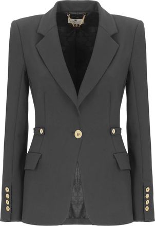 Elisabetta Franchi Femme, Vestes, Noir, Taille: 40 FR Blazers
