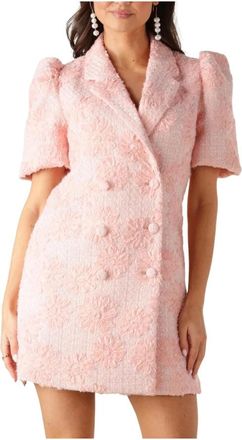 Notre-V Elegantes rosa Blazer-Kleid - - Dresses - Damen - Rosa - M