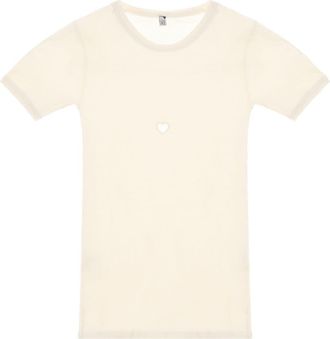 BASERANGE T-Shirt mit Cut-Outs - Wei&szlig;