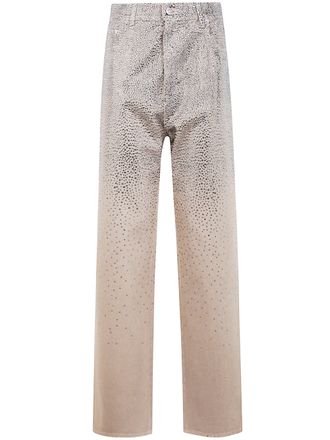 Golden Goose Journey WS Pant Kim Cotton Denim Full Sky Wash With Cr