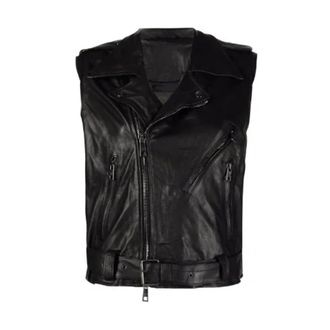 Giorgio Brato Langes Ledergilet - - Jackets - Damen - Schwarzk - M