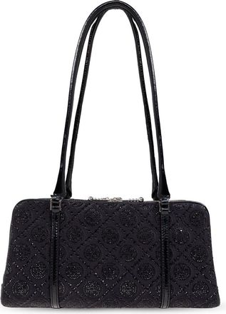 Tory Burch Kleine T Monogram Schultertasche - Schwarz