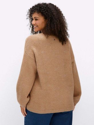 Sheego Strickpullover Langarm-Pullover Langarm Grobstrick