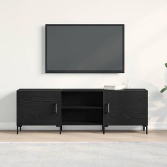 vidaXL Meuble tv Ch&ecirc;ne noir 150 x 30 x 50 cm Bois ding&eacute;nierie Vidaxl